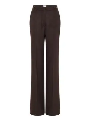 Gabriela Hearst Flared Silk Pants - Brown