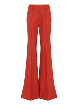 Gabriela Hearst Rhein Flared Wool-cashmere Pants - Orange