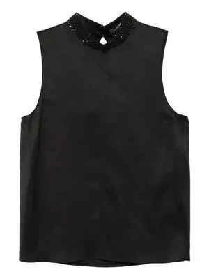 TOM FORD Sleeveless Silk Top - Black