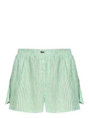 Lacoste Striped Shorts - Green