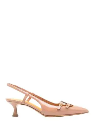 MARA BINI 50mm Naomi Slingback Pumps - Neutrals