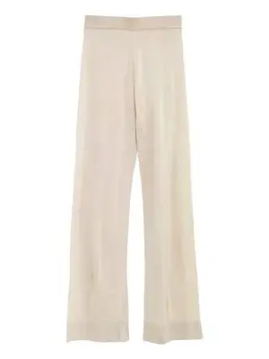 TOTEME Knitted Wide-leg Trousers - Neutrals