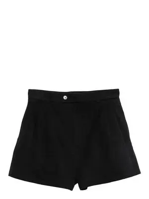Filippa K High-waisted Pleated Shorts - Black