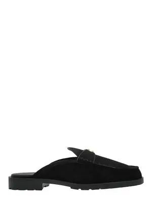 COACH Suede Slippers - Black