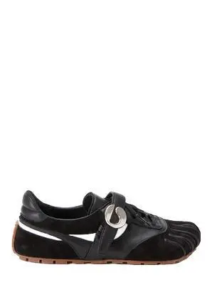 Coperni 5T Leather Ballerina Sneakers Black