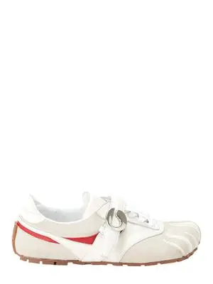 Coperni 5t Leather Ballerina Sneakers - White