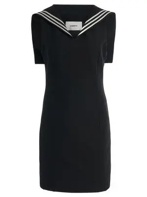 Coperni Uniform Twill Mini Dress - Black