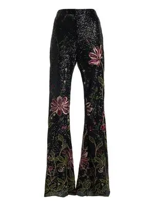 Giambattista Valli Sequined Flared Pants - Black