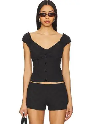 BELLA VENICE The Stephanie Top - Black