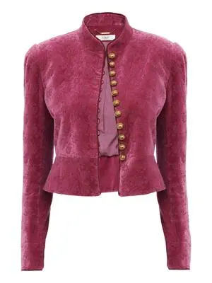 Chloé Cotton Velvet Jacket - Purple