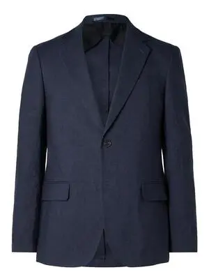 Mr P. Slim-fit Linen Suit Jacket - Blue