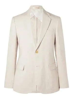 Mr P. Slim-fit Linen Suit Jacket - Neutrals