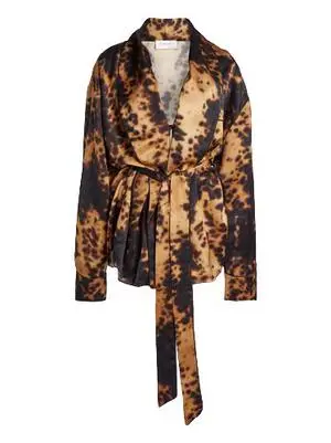 Victoria Beckham Victoria Beckham Wrapped Pajama Top Multi