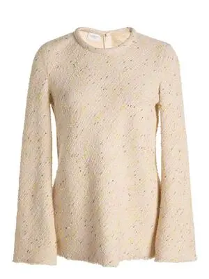 Giambattista Valli Textured Bouclé Top - Ivory