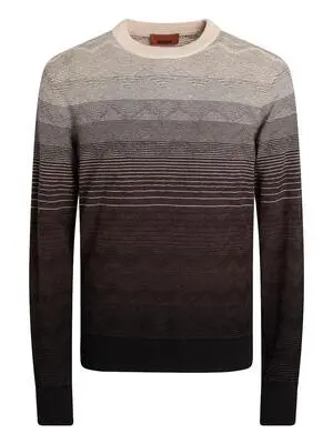 Missoni Missoni Spacedyed Cotton Sweater Chocolate
