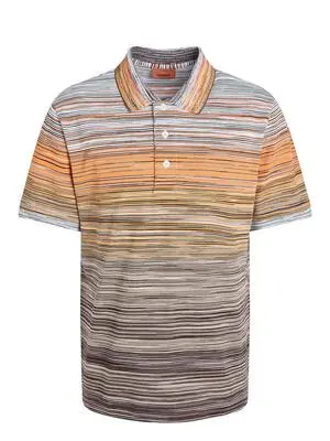 Missoni Spacedyed Cottonpiqué Polo Shirt - Orange