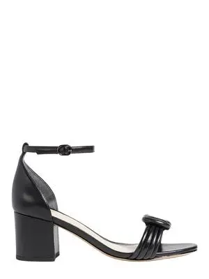 ALEXANDRE BIRMAN Clarita Knotted Leather Sandals - Black