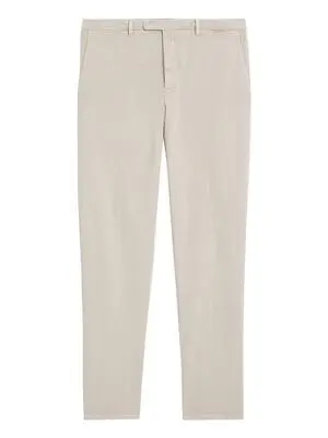 Boglioli Boglioli Cotton-Blend Twill Trousers Stone
