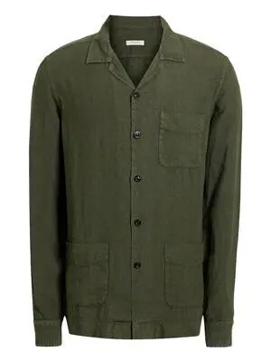 Boglioli Linen Shirt Army Green