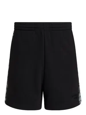 Missoni Knitted Trimmed Cotton-terry Drawstring Shorts - Black