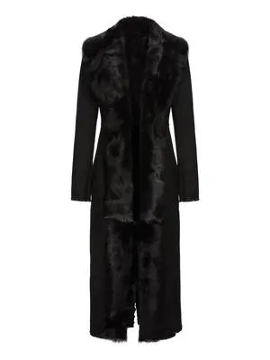 Magda Butrym Shearling Coat - Black