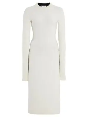 FERRAGAMO Knit Midi Dress - Black,white