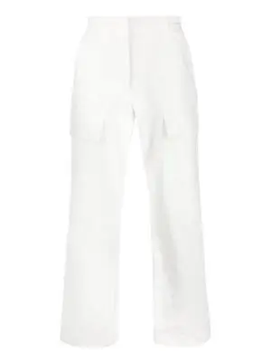 SKY HIGH FARM WORKWEAR Logo-patch Wide-leg Cargo Jeans - White