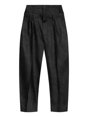 Victoria Beckham High-waisted Trousers - Black