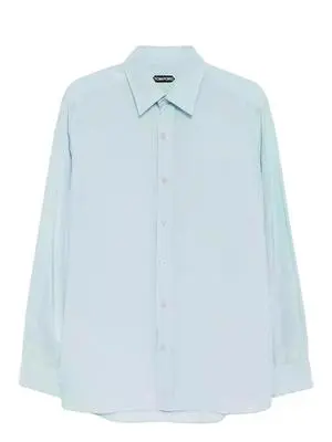 TOM FORD Silk Shirt - Blue