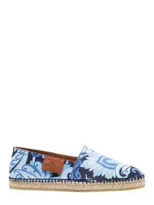 Etro Paisley-print Espadrilles - Blue