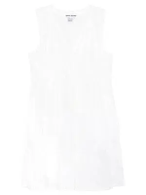 Dkny Eyelet-detail Sleeveless Mini Dress - White