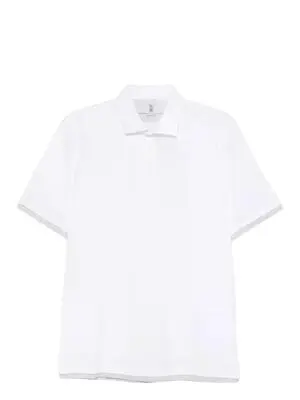 Brunello Cucinelli Faux-layered Polo Shirt - White