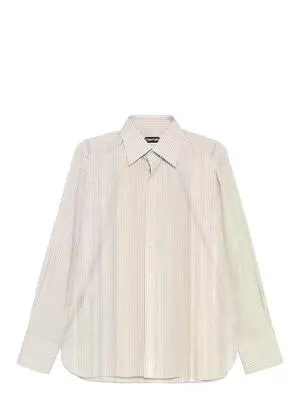 TOM FORD Striped Shirt - Neutrals