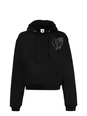 SKY HIGH FARM WORKWEAR Bedazzled Hoodie - Black