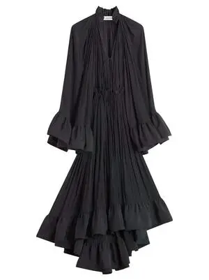 LANVIN Ruffled Midi Dress - Black