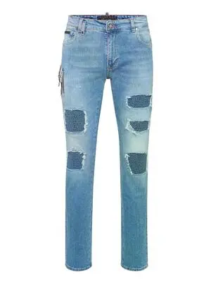 Philipp Plein Rock Star Studs Jeans - Blue