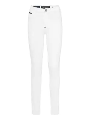 Philipp Plein High-waisted Skinny Jeans - White