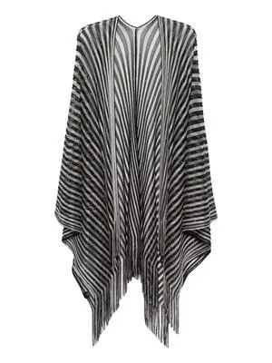 Missoni Striped Cape - Black