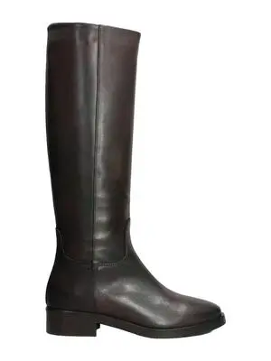 JULIE DEE Leather Boots - Brown