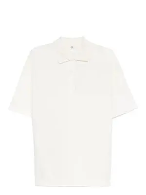 C.P. COMPANY Micro Pattern Jacquard Polo Shirt - Neutrals