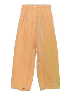 ALYSI Lurex-detailed Trousers - Orange