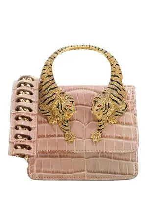 Roberto Cavalli Crocodile-embossed Tote Bag - Pink