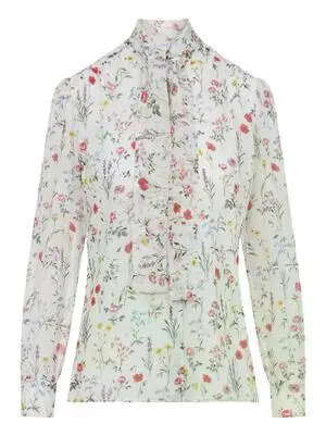 Giambattista Valli Floral-print Shirt - White