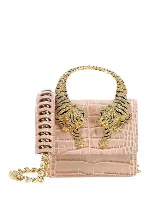 Roberto Cavalli Tiger-detail Mini Bag - Pink
