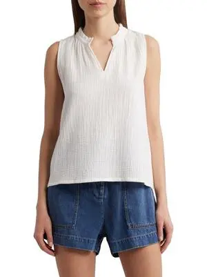 Rails Christy Sleeveless Top - White