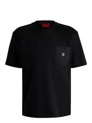 Hugo Logo-rubberised T-shirt - Black