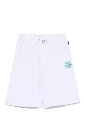 Philipp Plein Logo-print Track Shorts - White