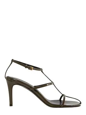 Khaite Cage Heeled Sandals - Green