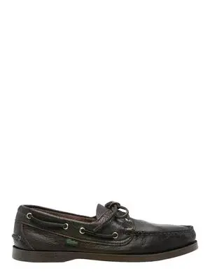 Paraboot Leather Boat Shoes - Brown