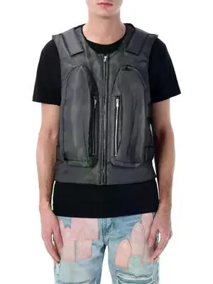 WHO DECIDES WAR BY EV BRAVADO Bullet Point Vest - Black